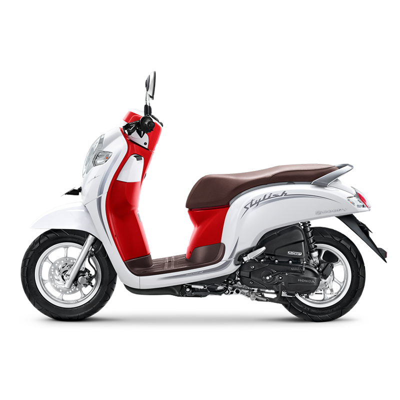 Honda Scoopy Stylish ketambahan Satu warna baru : Stylish White Red ...