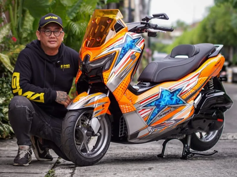 Custom Yang Bawa Nuansa Nostalgia Balap Legendaris di NMAX “TURBO ...